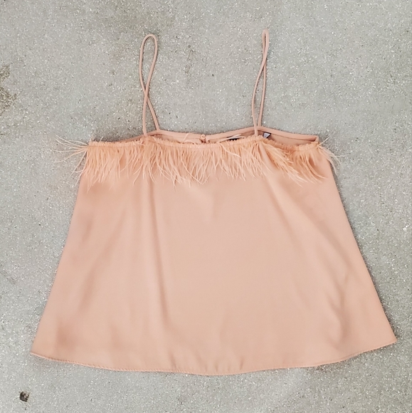 Zara | Tops | Zara Peachy Pink Strappy Top | Poshmark